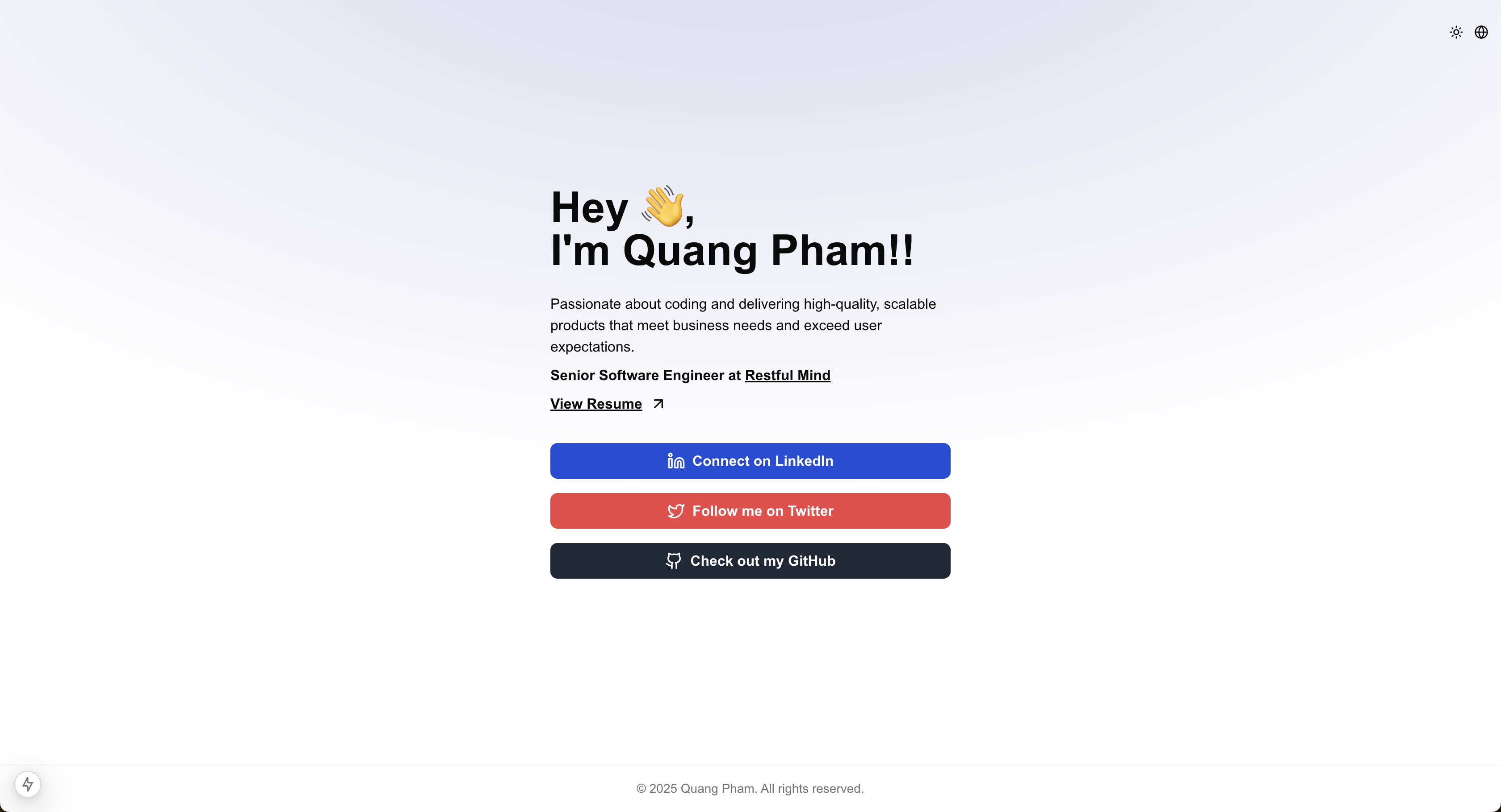 Quang Pham - Software Engineer